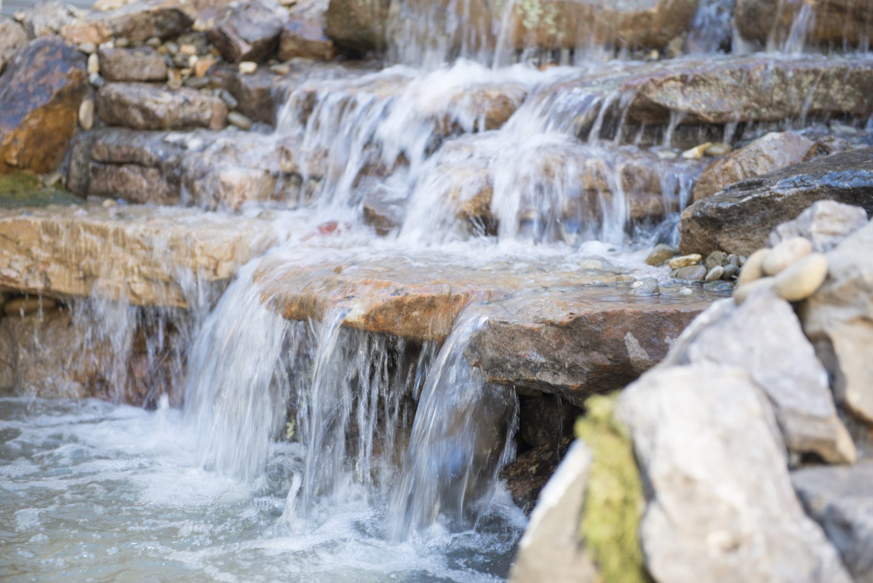Community Center Courtyard Waterfall Opens